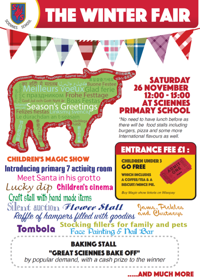 We Need Your Help at Sciennes Winter Fair 26 Nov 12-3pm – Sciennes ...